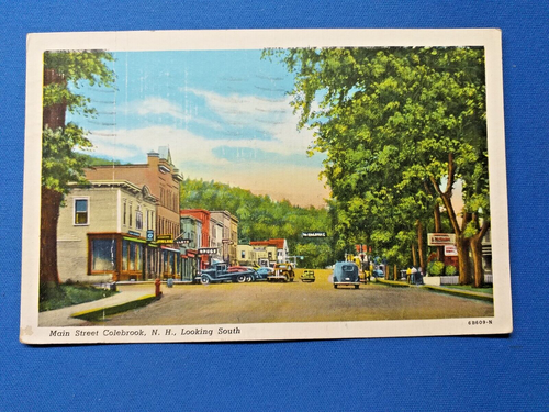 COLEBROOK NH MAIN STREET LOOKING SOUTH POSTCARD | eBay