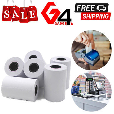 57x40 Thermal rolls Cash Credit Card Machine Receipt Paper Till Roll ...