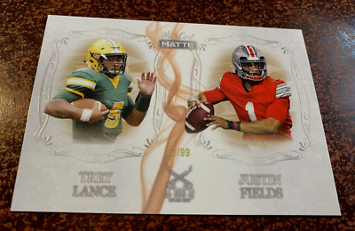 2021 Wild Card Matte TREY LANCE JUSTIN FILEDS Bronze Smoke Dueling Guns ...