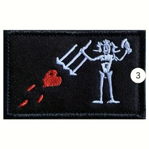 BLACKBEARD PIRATE - JOLLY ROGER Tactical Morale Patch Hook and Loop | eBay