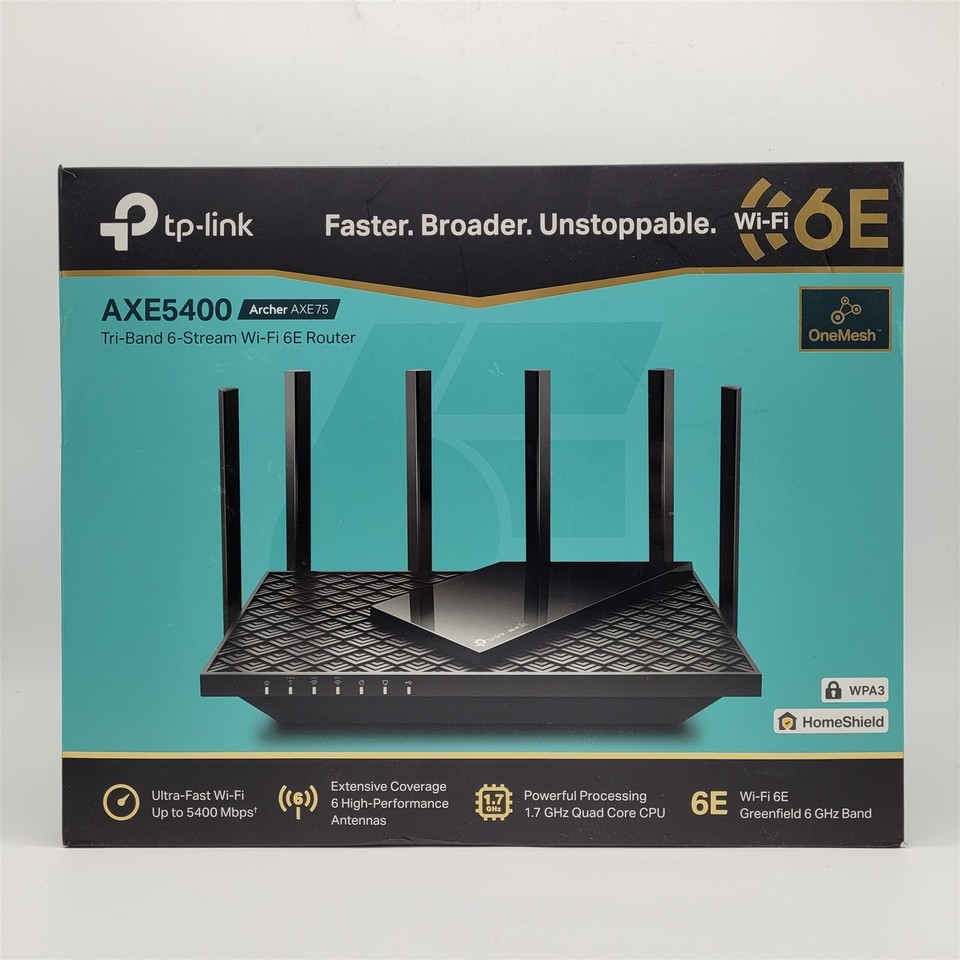 TP-Link AXE5400 Tri-Band WiFi 6E Router Gigabit Wireless Internet ...