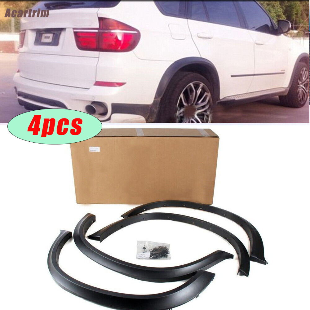 4PCS Wheel Arch Side Fender Flare Cover Molding Trim For BMW X5 E70 ...