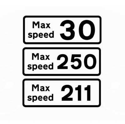 Top Speed Max Sticker - drag racing race funny car 200mph+ | eBay UK
