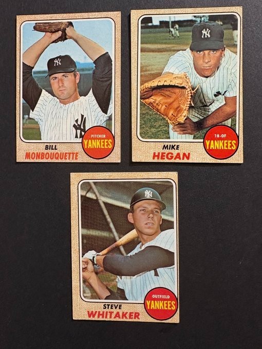 1968 Topps YANKEES Lot - 9 Cards - Many High Numbers - EX to NM | eBay