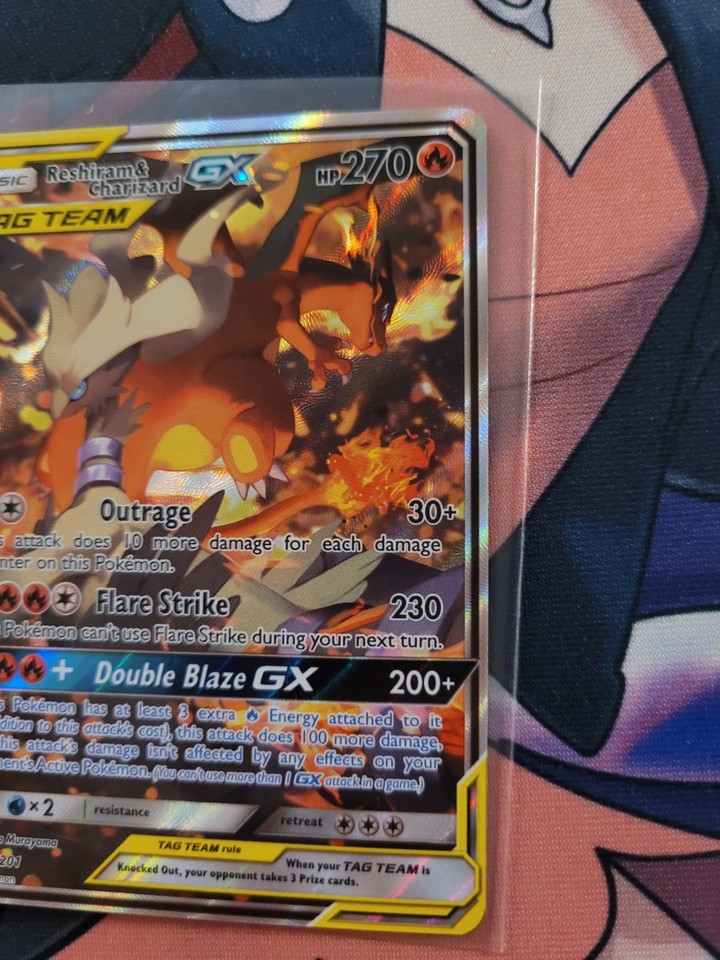 Pokemon Reshiram and Charizard GX Tag Team Promo SM201 NEAR MINT NM | eBay