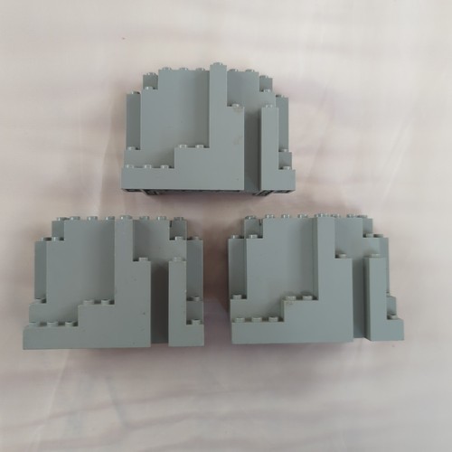 Vintage 3 X Lego Rock Panel 4x10x6 Light Gray BURP | eBay