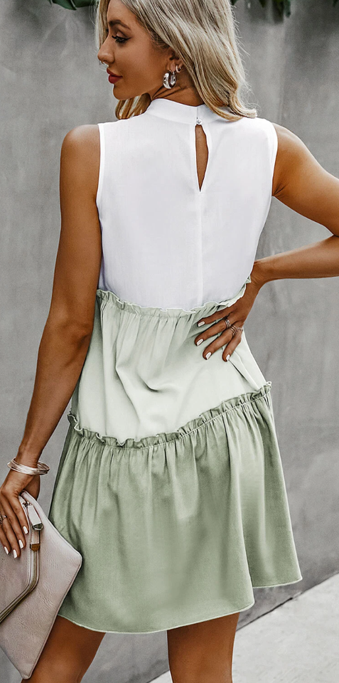 Shein New Women's Boho White Ruffle Frill Smock Dress size Small | eBay