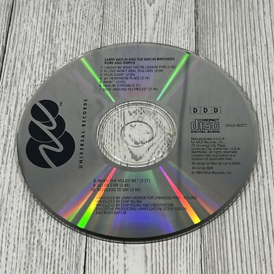 Pure And Simple by Larry Gatlin & the Gatlin Brothers (CD) CD ONLY ...