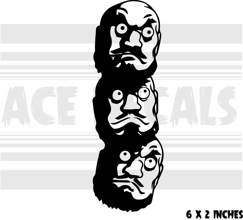Spirited Away - Kashira 3 heads - Ghibli - Anime - vinyl decal sticker ...
