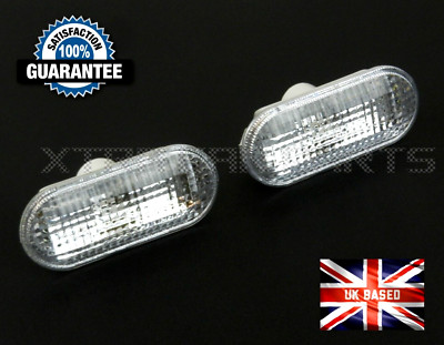 FOR FORD FOCUS FIESTA FUSION PAIR SIDE WING INDICATORS LIGHT CLEAR LAMP ...