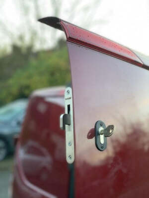 Van Security Hooklocks for Ford Transit Custom 13-23 High Hooklock (1x ...