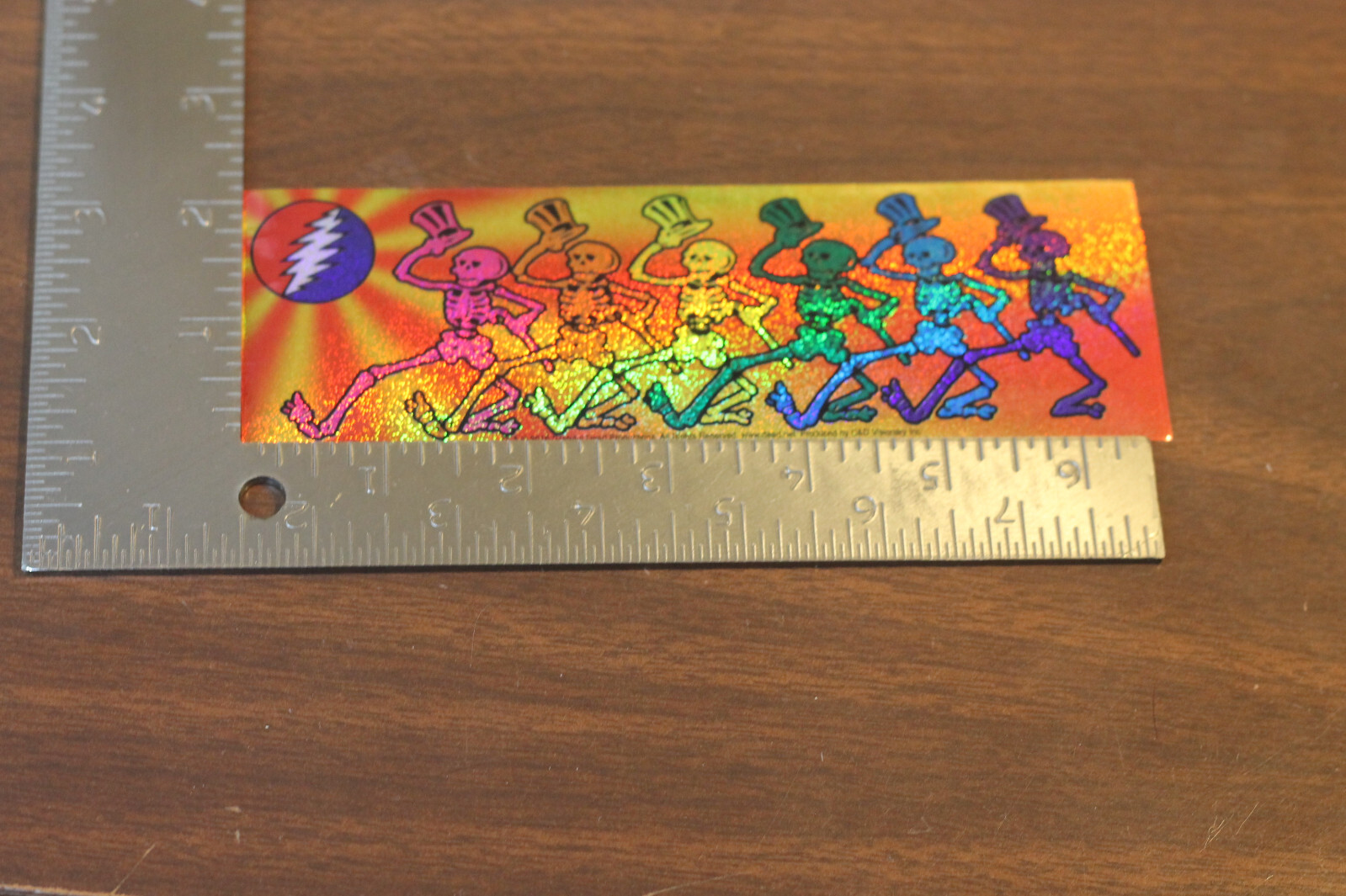 NEW GRATEFUL DEAD DANCING SKELETONS SYF GLITTER STICKER | eBay
