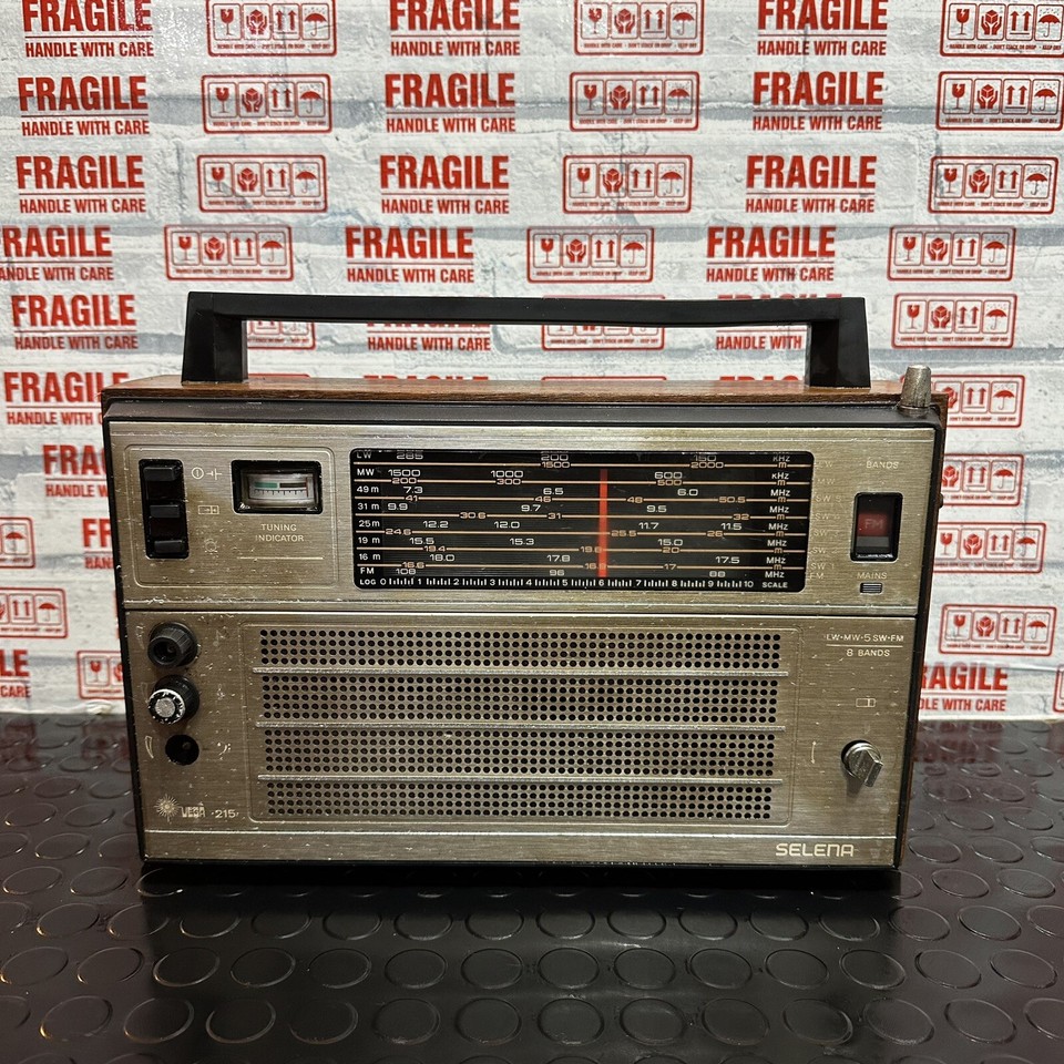 USSR Soviet Russian VINTAGE Transistor Radio Receiver Selena LW FM UHF ...