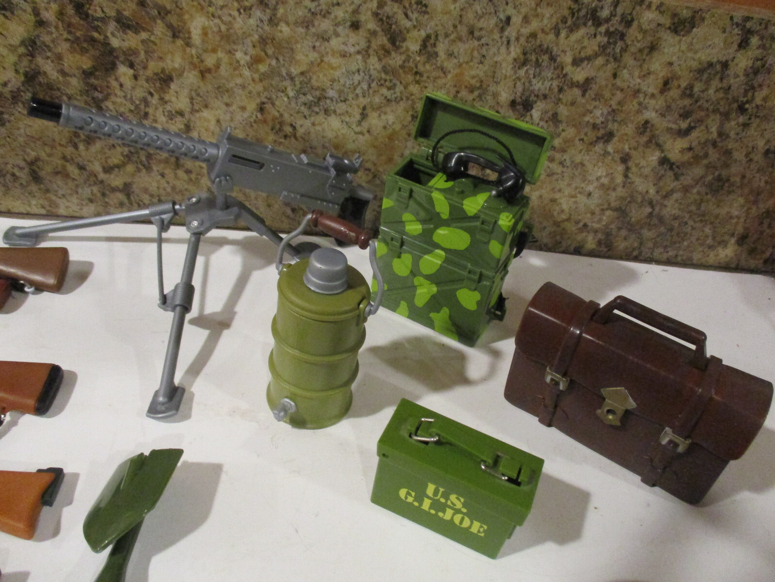 GI Joe 12" Accessories 1990's Lot Guns Knifes Ammo Weapon Satellite ...