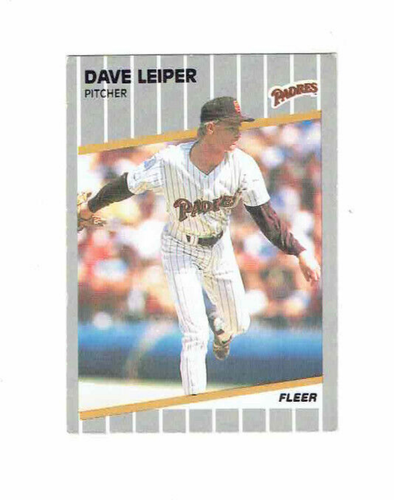 Dave Leiper Padres Pitcher #310 Fleer 1989 Baseball Card | eBay