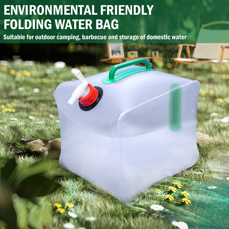 1/2X Collapsible Water Container with Spigot 5 Gallon Camping Water ...