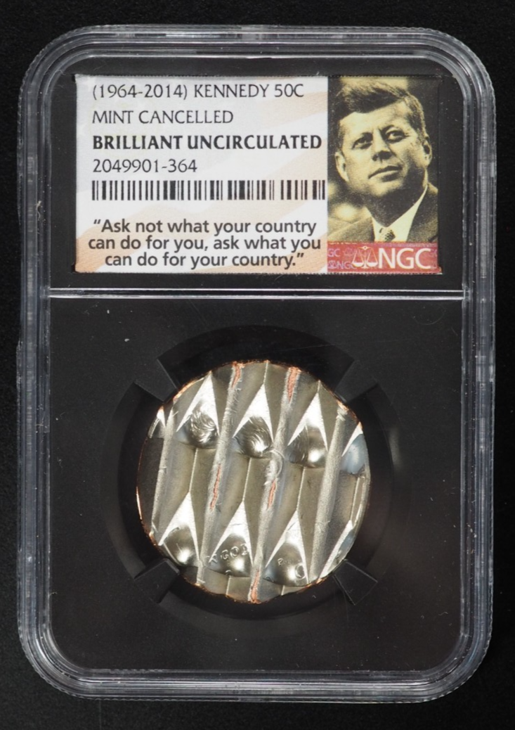 1964-2014 Kennedy 50C Mint Cancelled NGC Certified Brilliant UNC ...