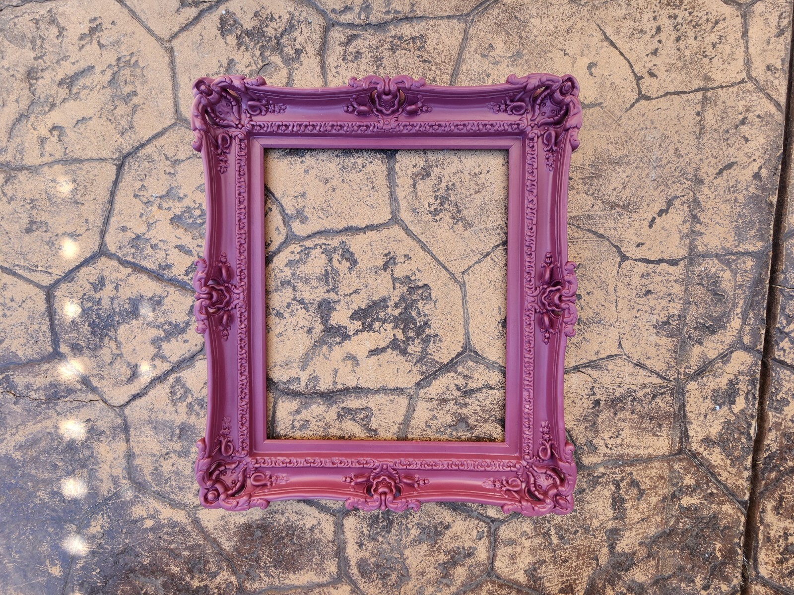 16x20 Dusty Pink Frame, Ornate Picture Frame, Baroque Fancy Frame ...
