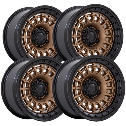 (Set of 4) Black Rhino BR014 Sahara 17x9 5x5" -12mm Bronze Wheels Rims ...