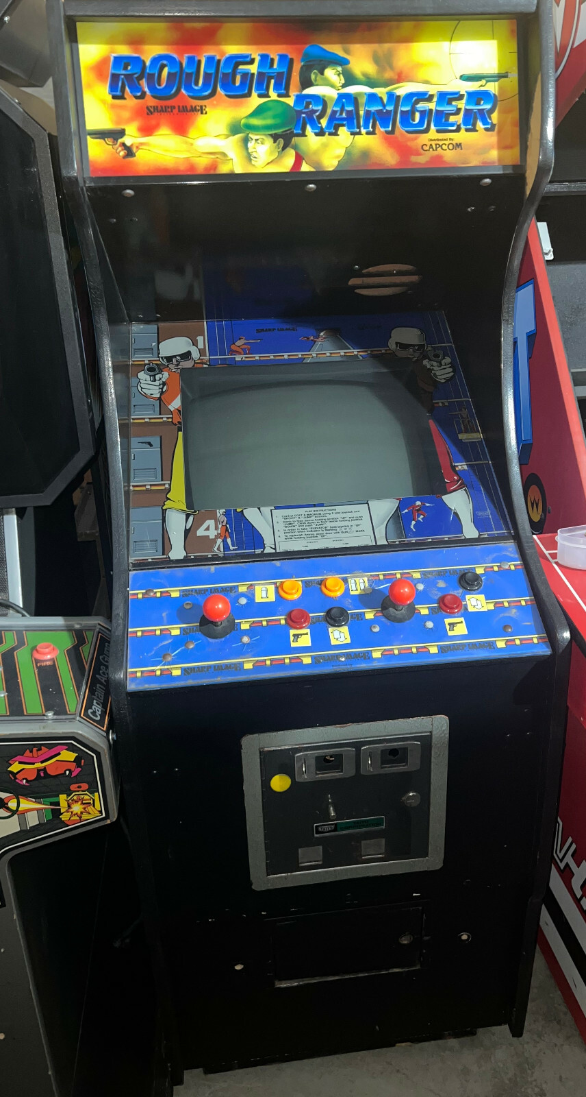 ROUGH RANGER ARCADE MACHINE by CAPCOM 1988 (Excellent Condition) | eBay