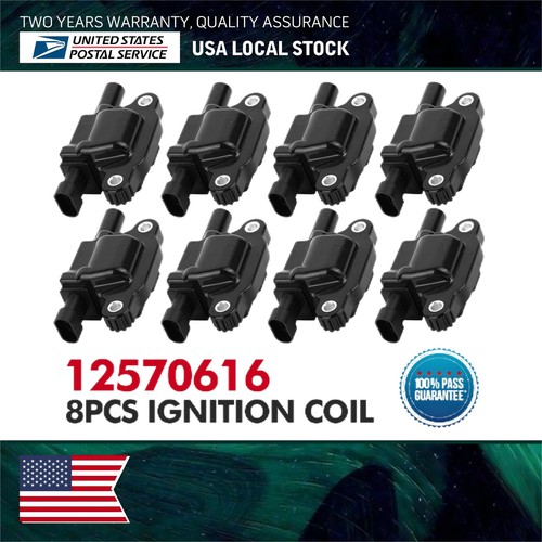 8Pcs Ignition Coil D510C UF413 12570616 BSC1511 12611424 for Chevrolet ...