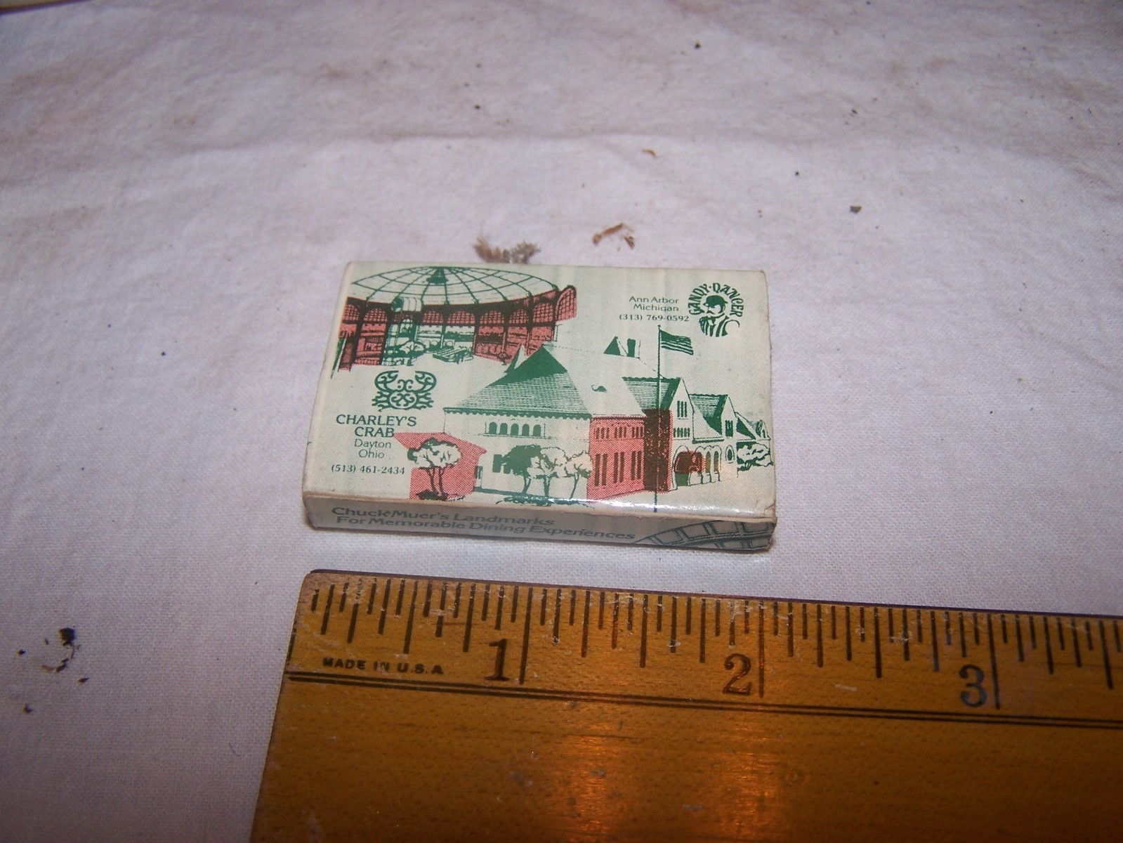 CHUCK MUER'S LANDMARKS Restaurant Pocket Wood Matches Match Box | eBay