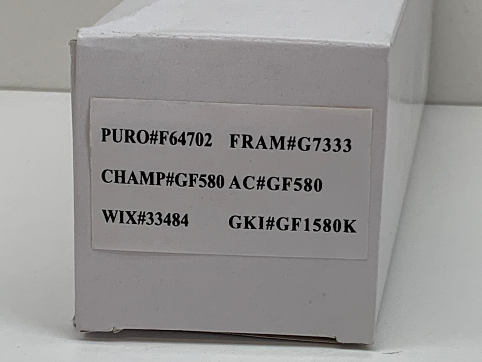 Fuel Filter Replacement for F64702, G7333, GF580, GF1580K, 33484 | eBay