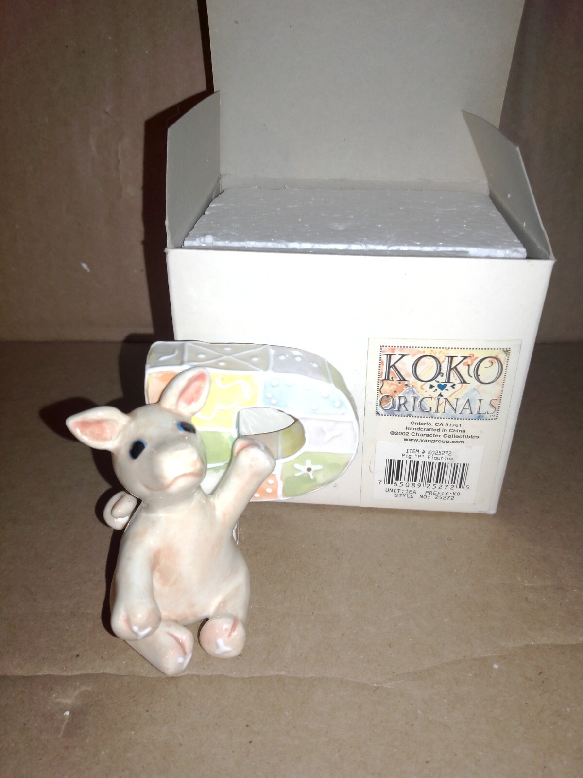 Pig P Animal Letter Figurine Koko Originals Patchwork Character ...