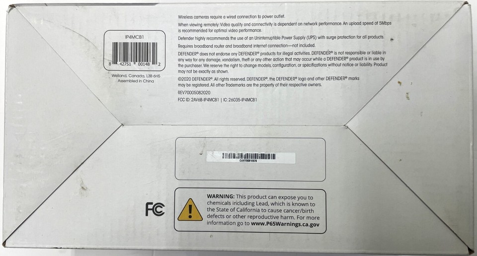 Defender Guard Bullet Camera Outdoor 2K IP Wireless Security 4MP WiFi ...