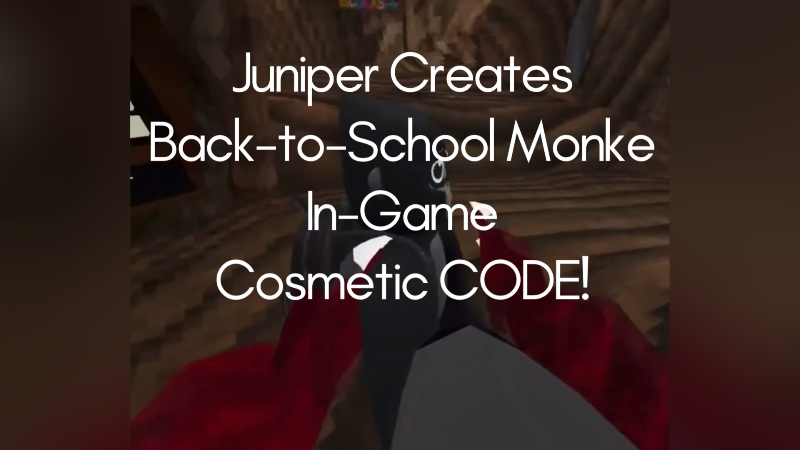 IN-GAME META CODE ONLY: Juniper Creates GORILLA TAG Monke School ...