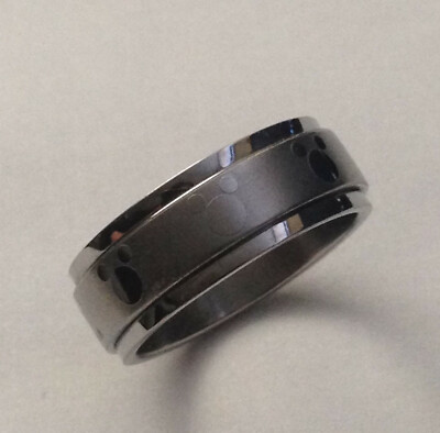 Stainless steel Mickey mouse spinner ring | eBay