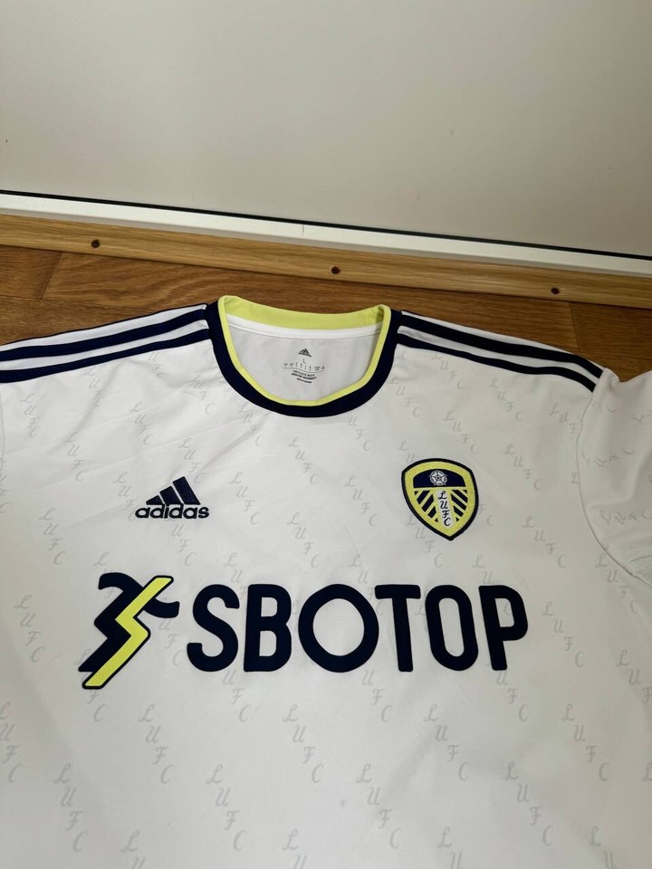 Leeds United 2021-2022 Football Shirt Adidas Soccer Jersey size L BLOCK ...
