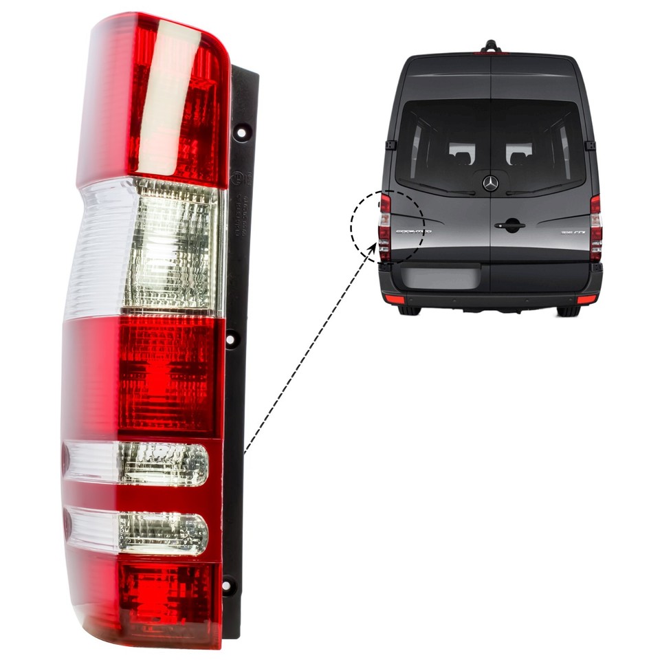 Driver Left Side Tail Light Lamp For 2006-2019 Mercedes/Freightliner ...