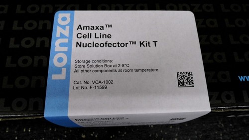 LONZA AMAXA VCA-1002 CELL LINE NUCLEOFECTOR KIT T EXPIRES 05-JULY 2018 ...