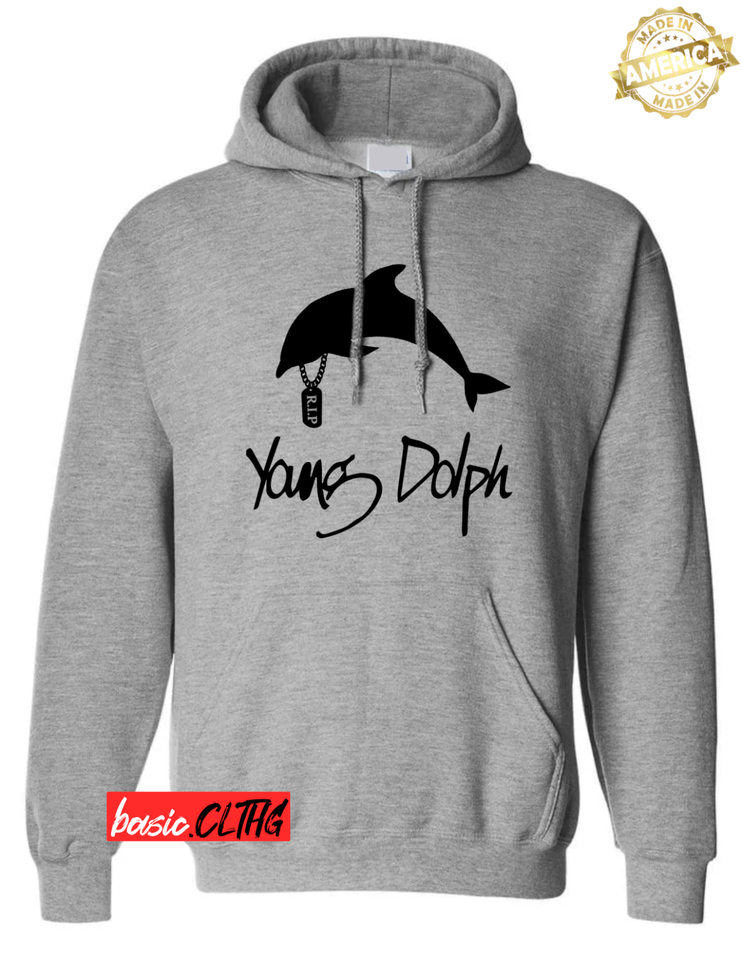 RIP YOUNG DOLPH DOLPHIN DOG TAGS PAPER ROUTE EMPIRE 100 SHOTS HOODIE | eBay