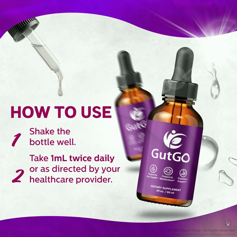 (2 Pack) GutGo Drops Premium Gut Go Liquid Formula for Gut Support | eBay