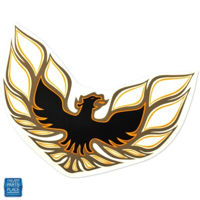 73-78 Firebird Formula Gold / Yellow / Black 7.2" Rear Spoiler Bird ...