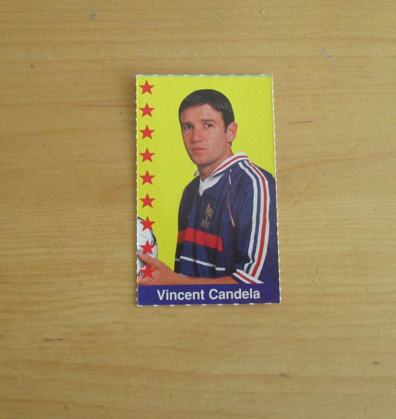 2000 VINCENT CANDELA GUINGAMP ROMA LA LEGENDE DU FOOT COLLECTION CARTE ...