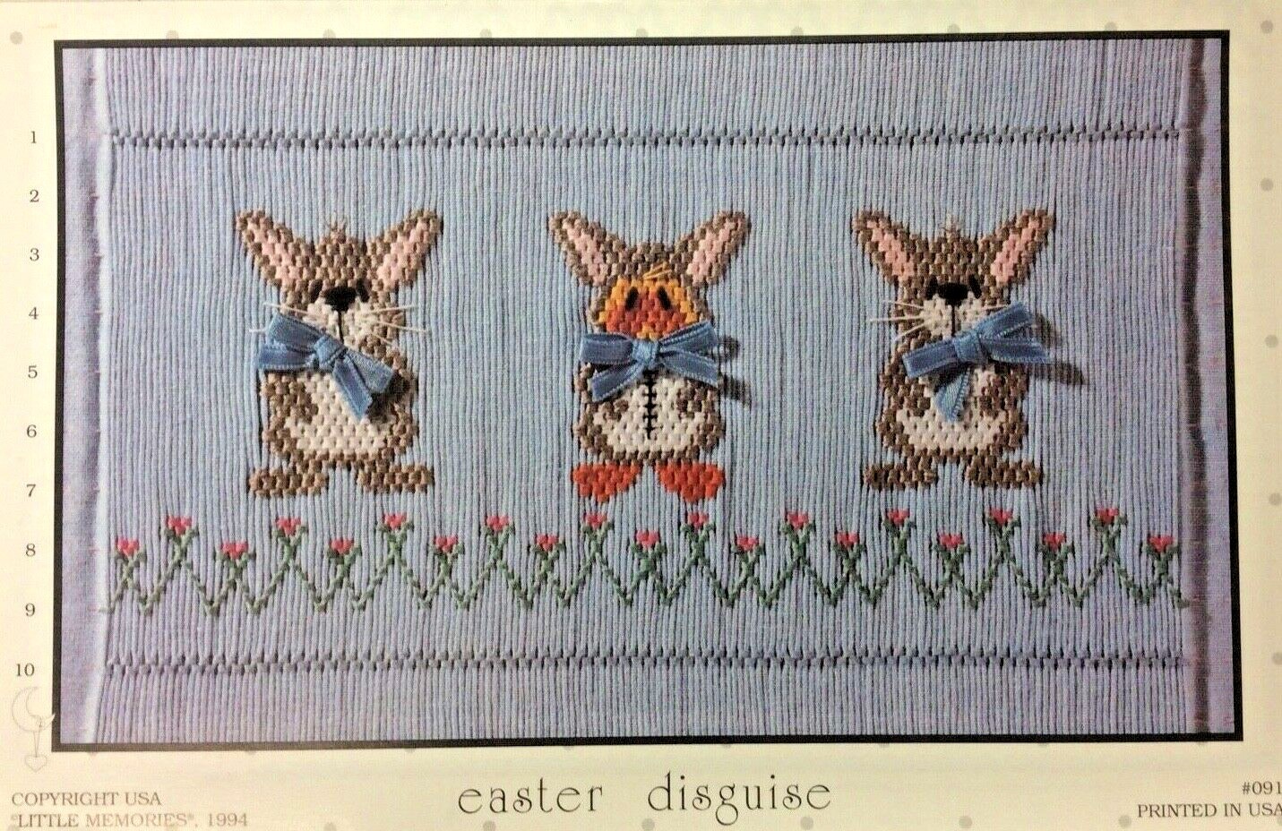 LITTLE MEMORIES SMOCKING PLATE #091 EASTER DISGUISE | eBay