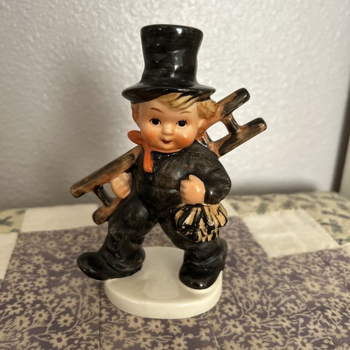 Rare Vintage Goebel Brick Chimney Sweep w/ Ladder Figurine Germany | eBay