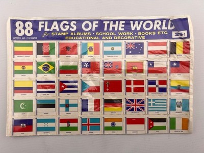 88 Flags of the World Stamps 1962 - SEALED! RARE! VINTAGE! | eBay