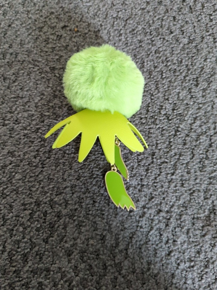 Kermit the Frog Muppets Fuzzy Pom Pom Flair Bag Charm Jewelry Disney | eBay
