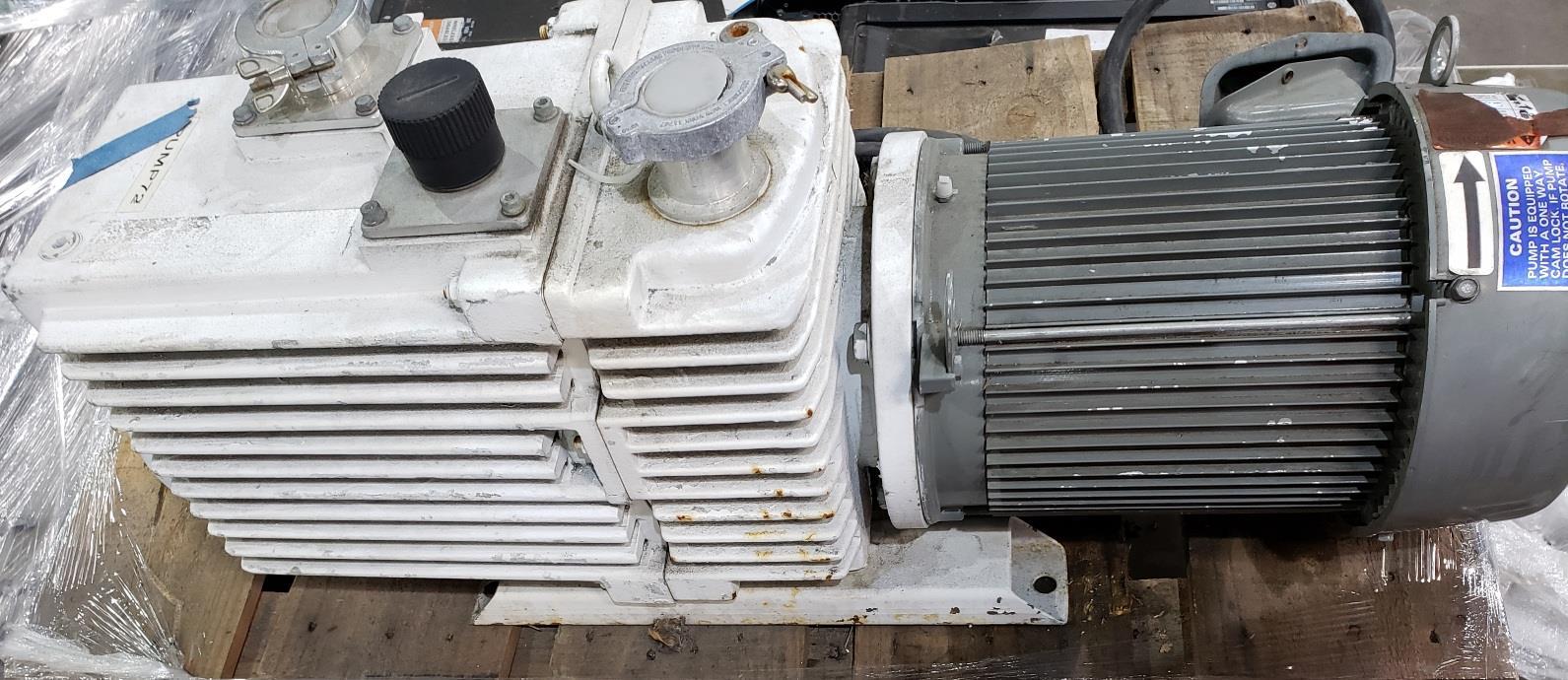 Leybold D60 D60A Trivac Rotary Vane Dual Stage Mechanical Vacuum Pump ...