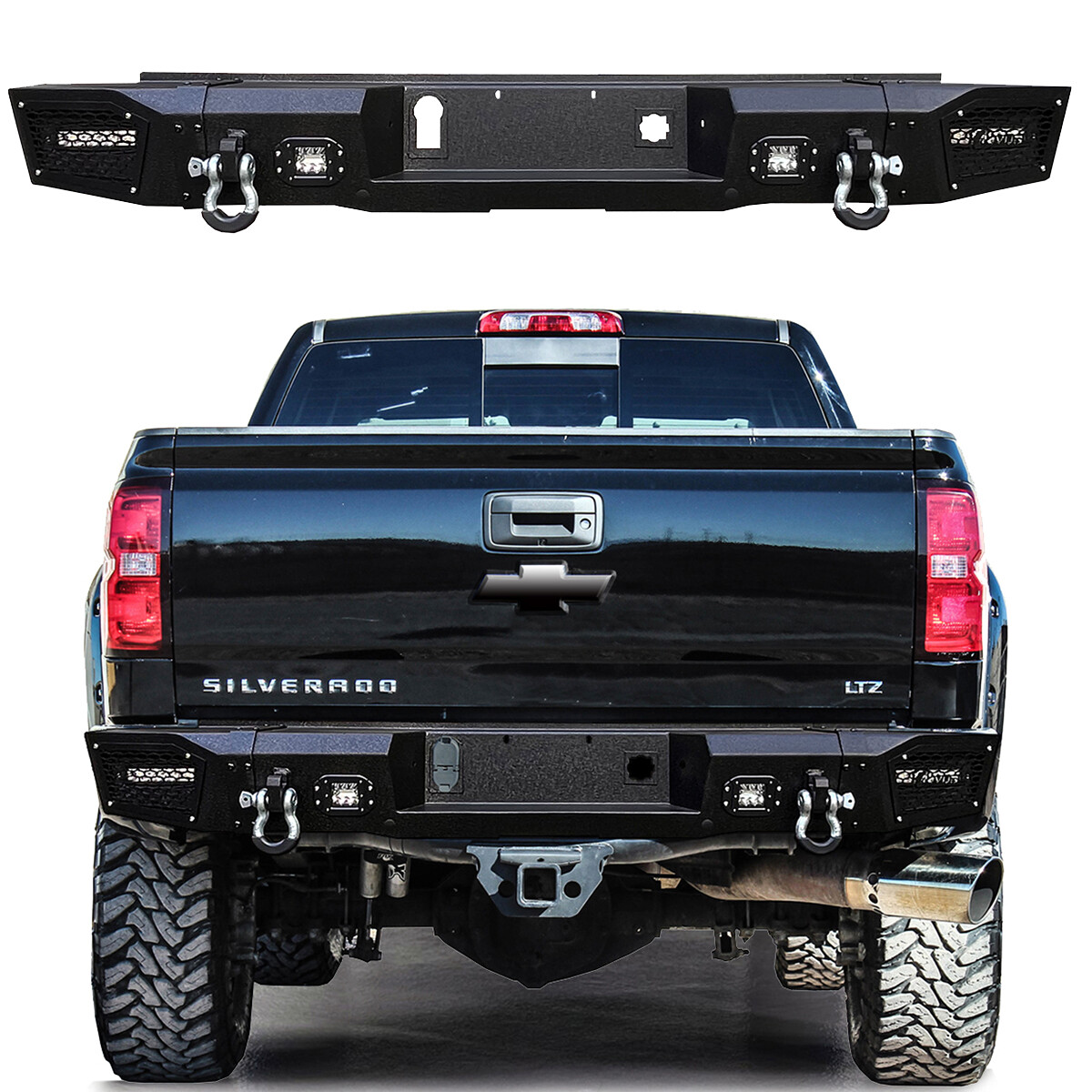 For 2015-2019 Chevy Silverado 2500 3500 Front or Rear Bumper with D ...