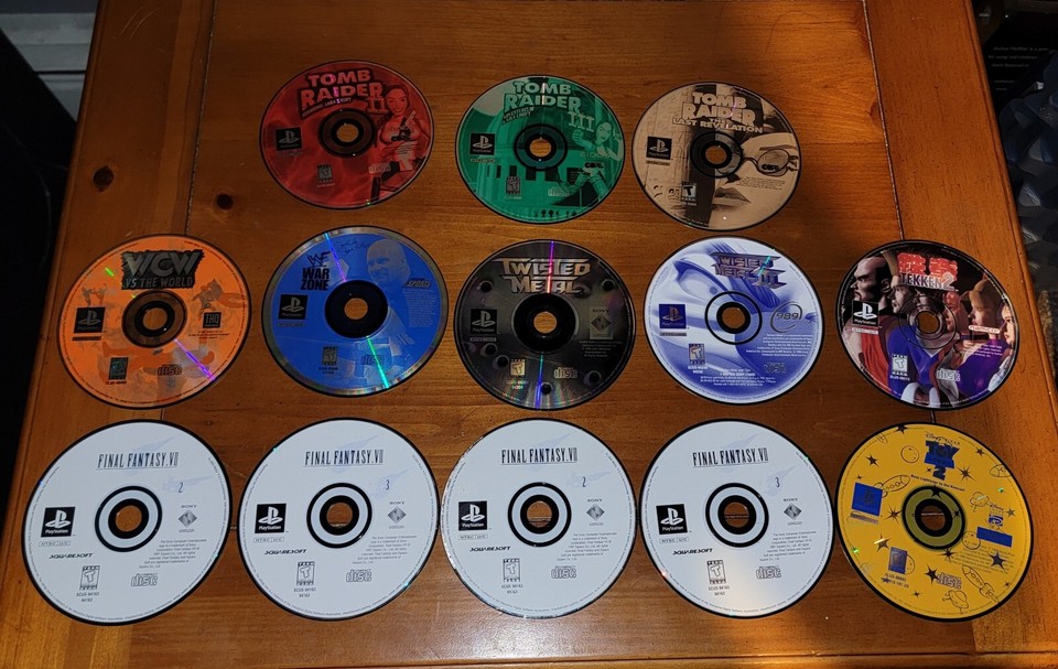 Lot of 24 PS1 Game Collection Discs Only Tested and Working Playstation ...