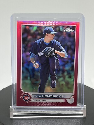 2022 Topps Chrome Kyle Hendricks Pink Refractor Parallel #117 CUBS /399 ...