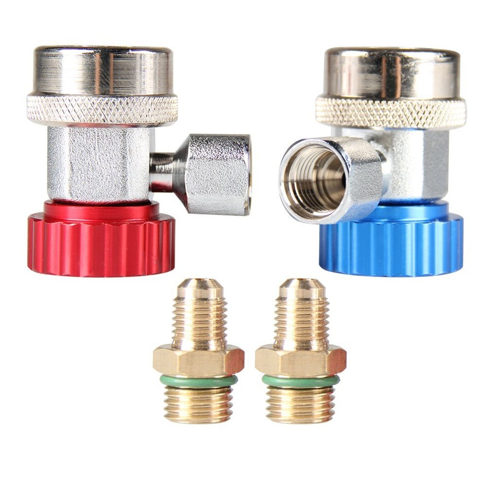 Adapter Quick Connect Coupler High Low A/C Air Conditioning Freon ...