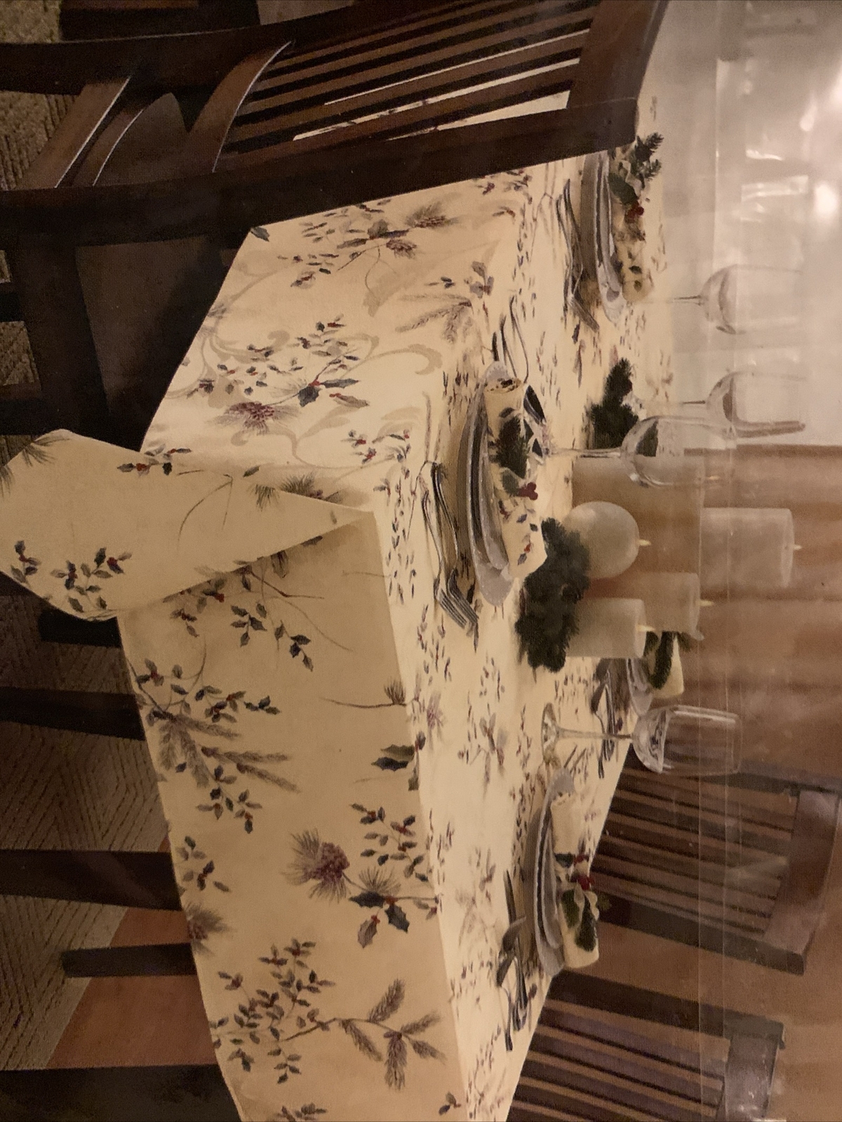 St Nicholas Square ALPINE SEASON Christmas Holiday Tablecloth and 16 ...