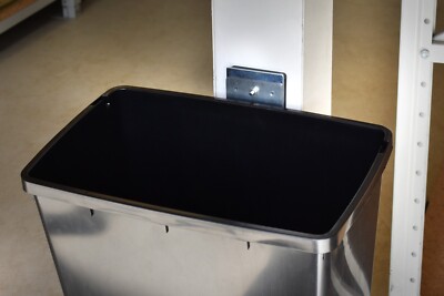 MegaMaxx UK™ Wall Mount Bin Bracket with 40L Utility Bin Waste Rubbish ...
