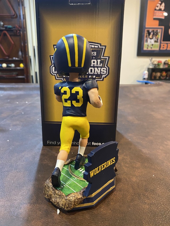 Michigan Wolverines 2023 Football National NCAA Champions Bobblehead ...